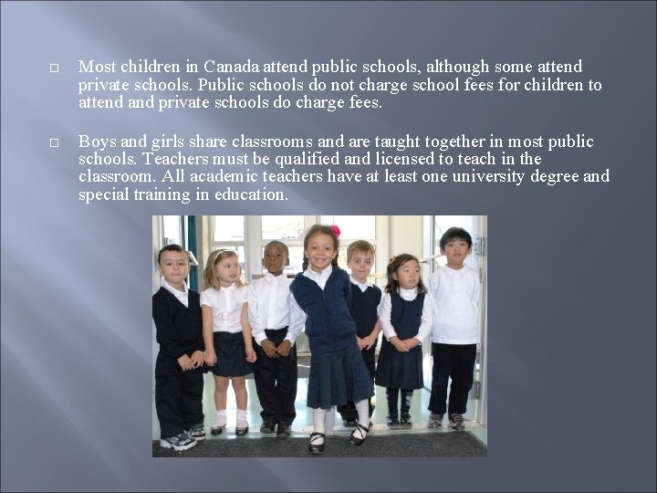 The Canadian School System How Canadian Schools Work