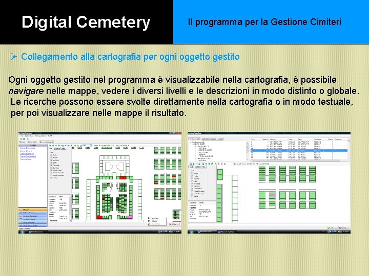 Digital Cemetery Il programma per la Gestione Cimiteri