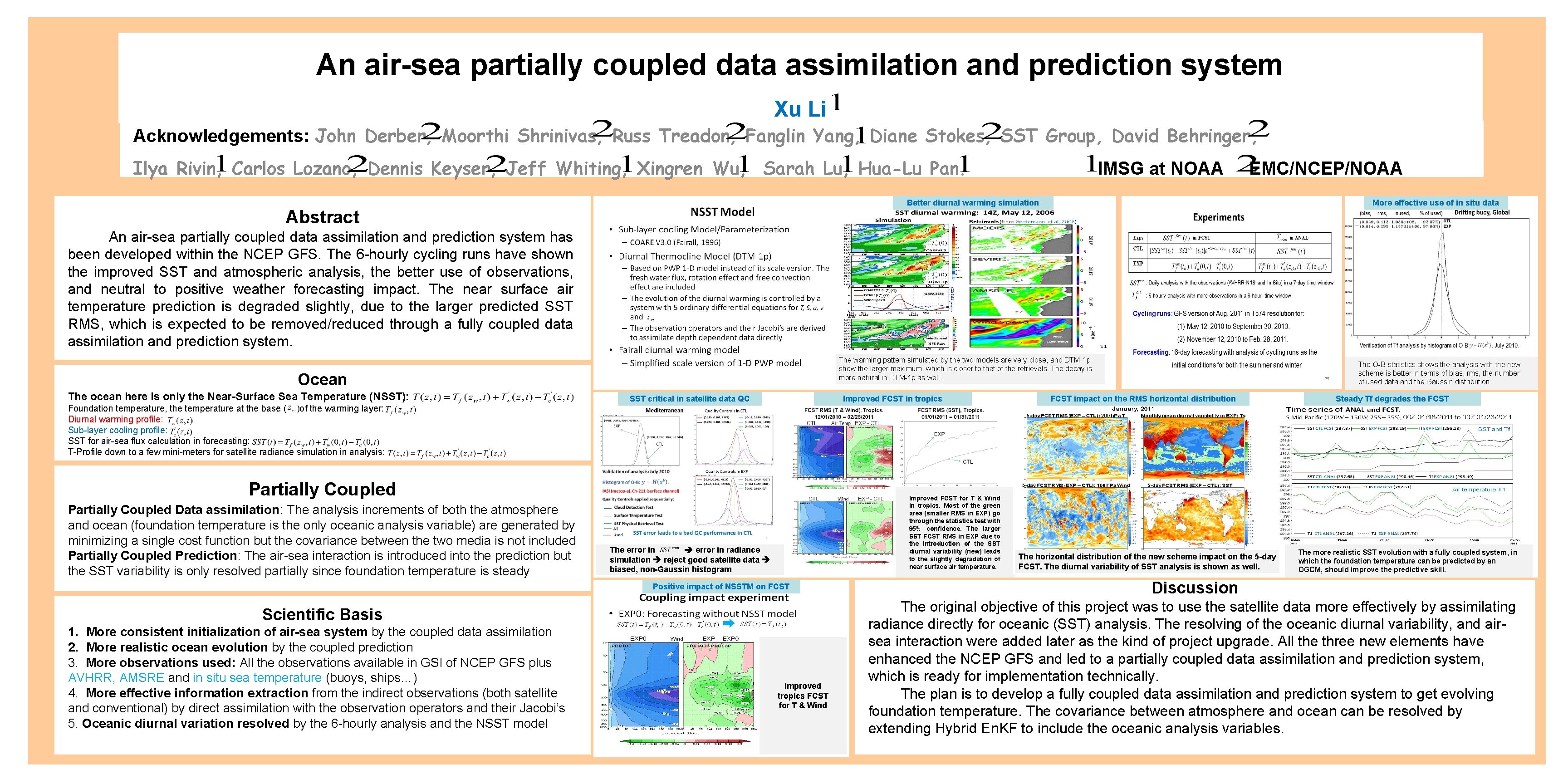 An airsea partially coupled data assimilation and prediction