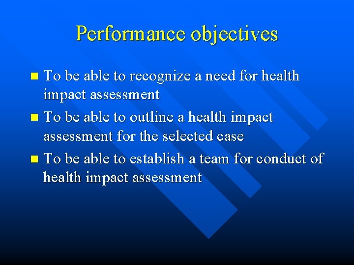 Health Impact Assessment Gabriel Gulis Ph D University