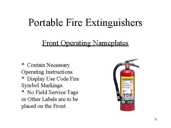 Basic Overview Fire Protection Fire Extinguishers Pro Tech