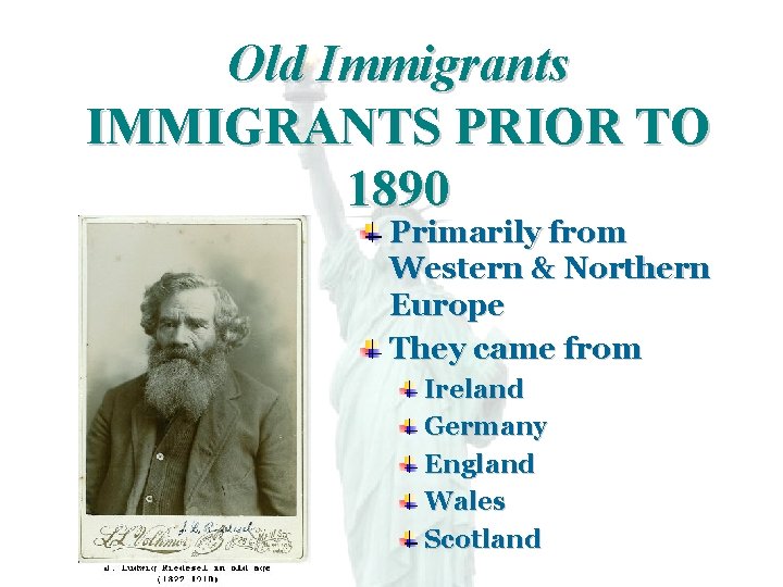 The New Immigration Who Were the New Immigrants