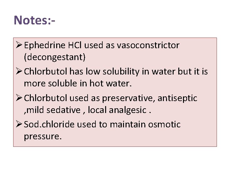 Pharmaceutical Technology Stage three Nasal Drops Lab 2