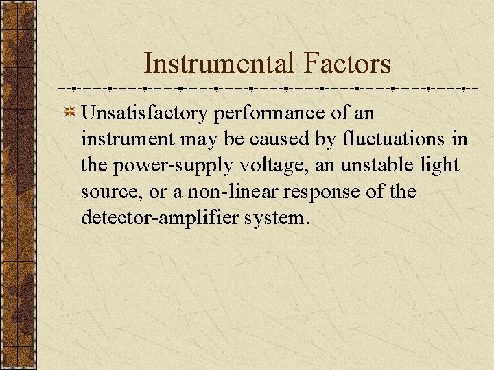 Introduction to Spectroscopic Methods Chapter 6 Instrumental Analysis
