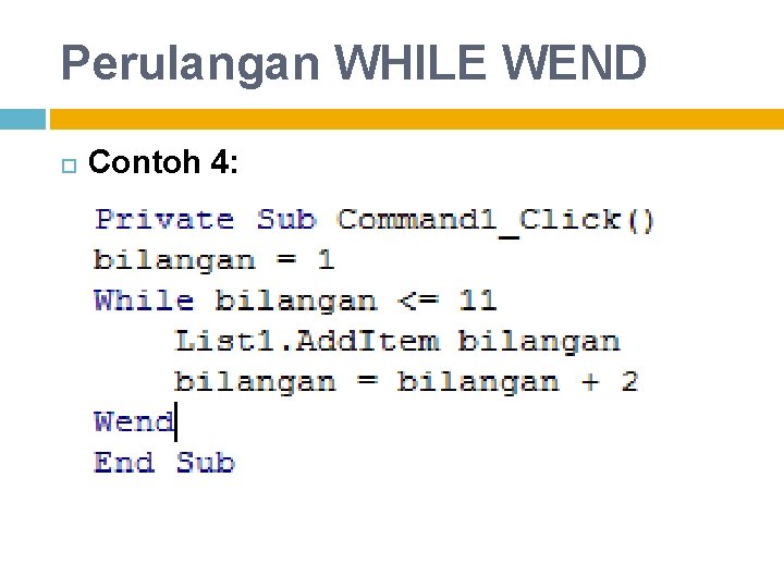 ALGORITMA PEMROGRAMAN 2 B M 12 STRUKTUR PERULANGAN