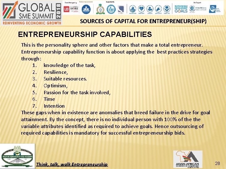 SOURCES OF CAPITAL FOR ENTREPRENEURSHIP SOURCES OF FINANCE