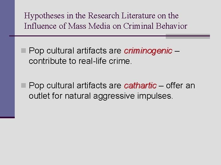 Criminal Behavior Theories Typologies and Criminal Justice J