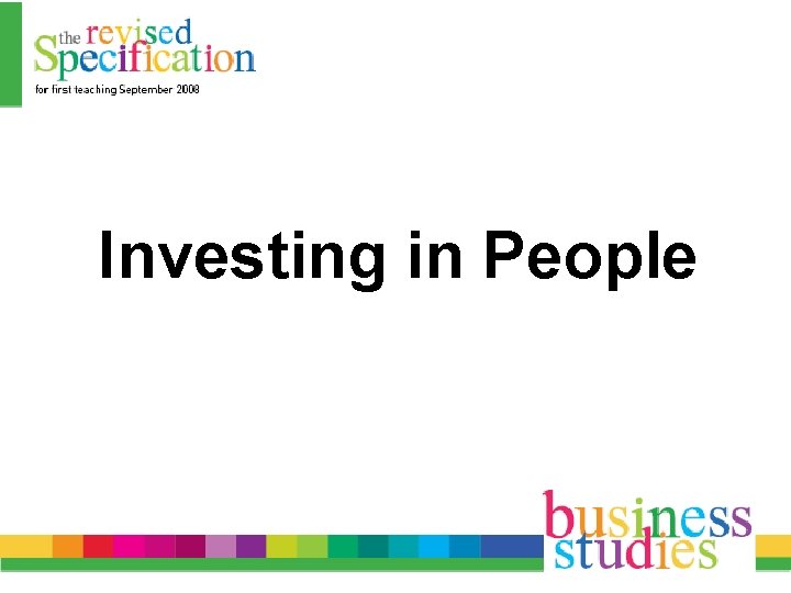 Investing in People People Investment Planning Factors Succession