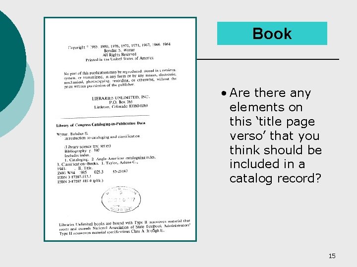 Descriptive Cataloging Using RDA Module 1 Introduction Concepts