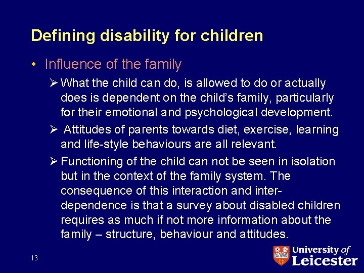 Challenges in identifying and measuring disability among children
