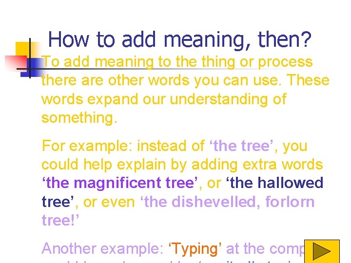 English in use By mark Preview Main types