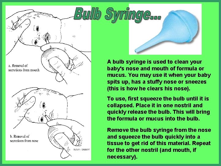 Suctioning The Nose With A Bulb Syringe | atelier-yuwa.ciao.jp