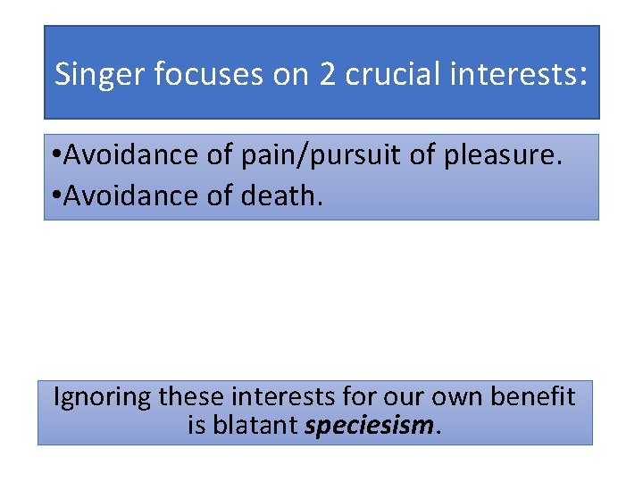 Where do you draw the line Beings that