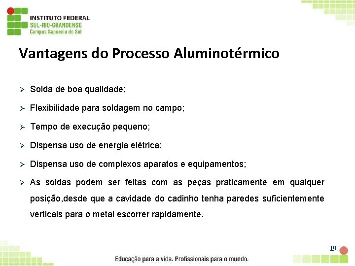SOLDAGEM ALUMINOTRMICA ou Aluminotermia Professor Vinicius Martins 1