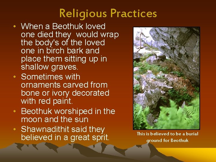 Beothuk Historical Background Beothuks were some of the