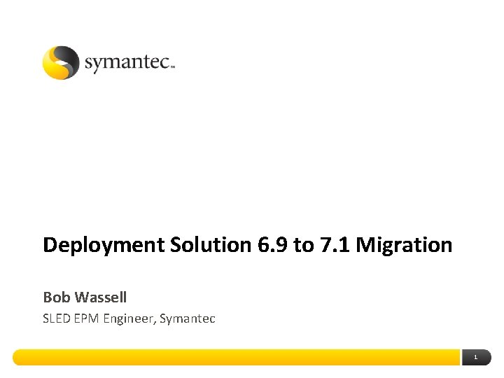 Deployment Solution 6 9 to 7 1 Migration