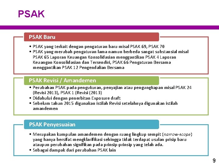 PERKEMBANGAN PSAK sd 2017 Agenda Perkembangan Standar PSAK