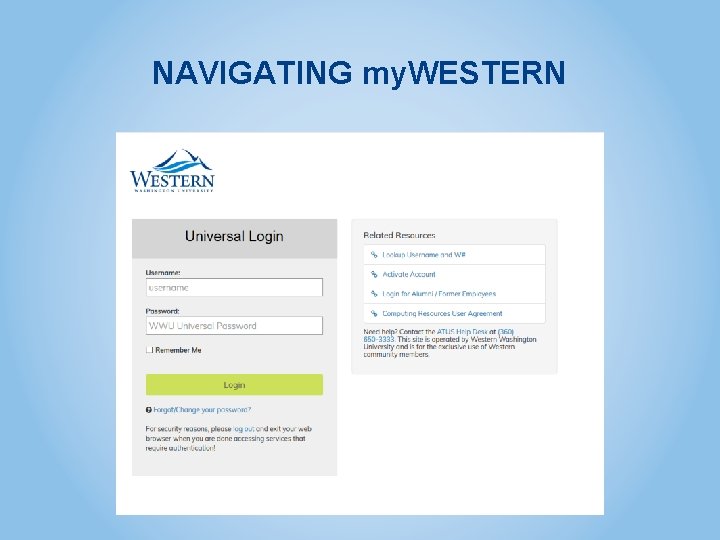 WELCOME TO YOUR FALL ADVISING ORIENTATION ACADEMIC ADVISING