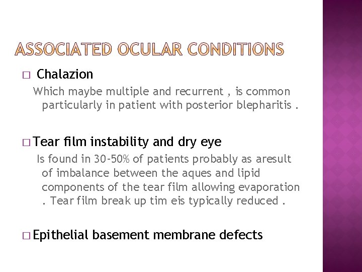Mahmood J Showail Blepharitis is inflammation or infection