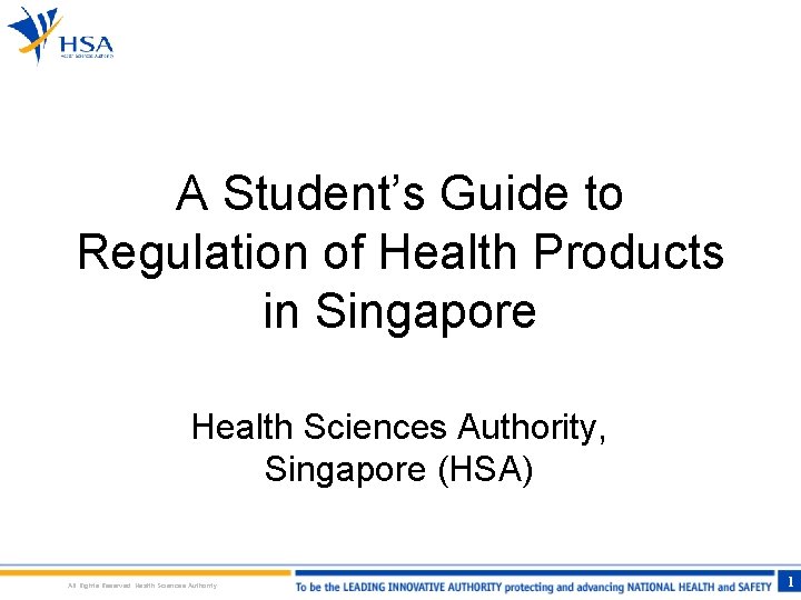 A Students Guide to Regulation of Health Products