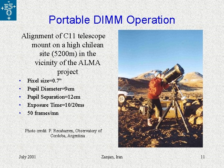 Measuring Seeing The Differential Image Motion Monitor DIMM