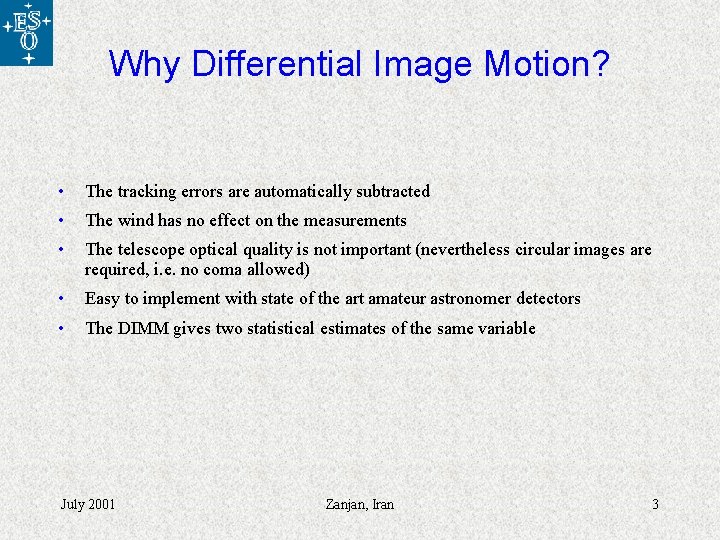 Measuring Seeing The Differential Image Motion Monitor DIMM
