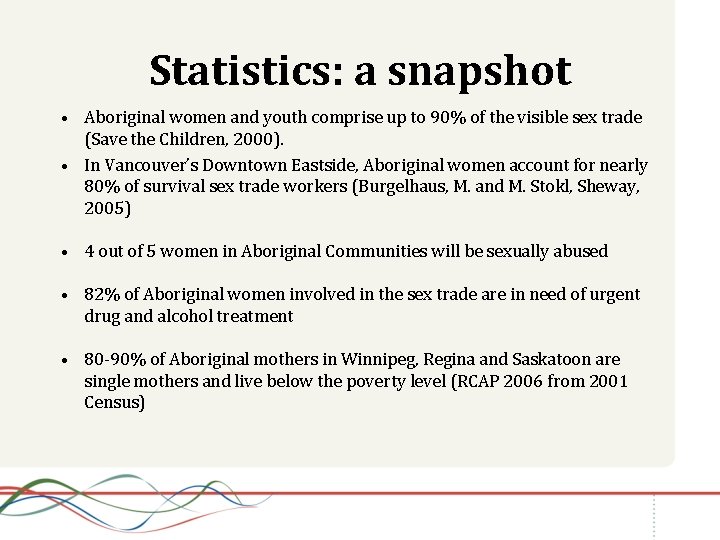 Sexual Exploitation and Trafficking of Aboriginal Women and