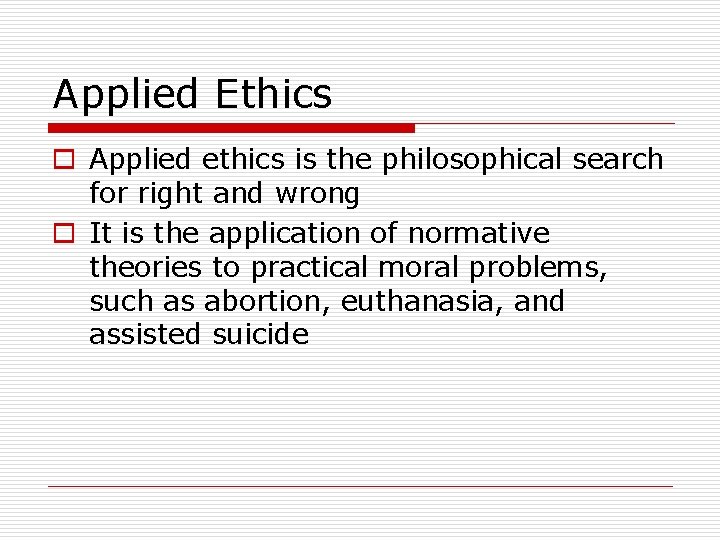 Introduction to Ethics Jody Blanke Distinguished Professor of