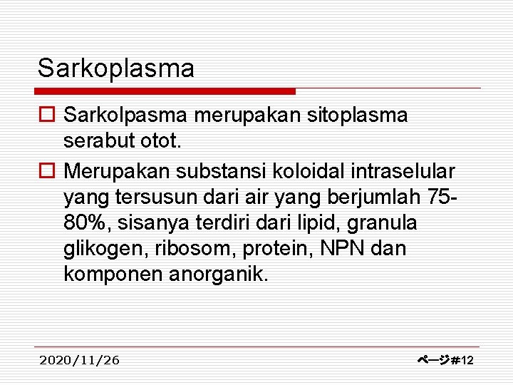 Struktur dan Sifatsifat Otot 1 20201126 Struktur Otot