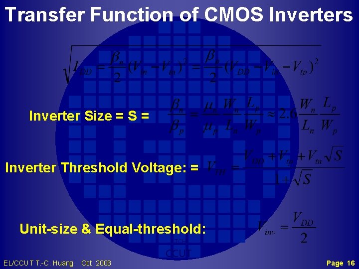 Introduction to IC Design TsungChu Huang Department of