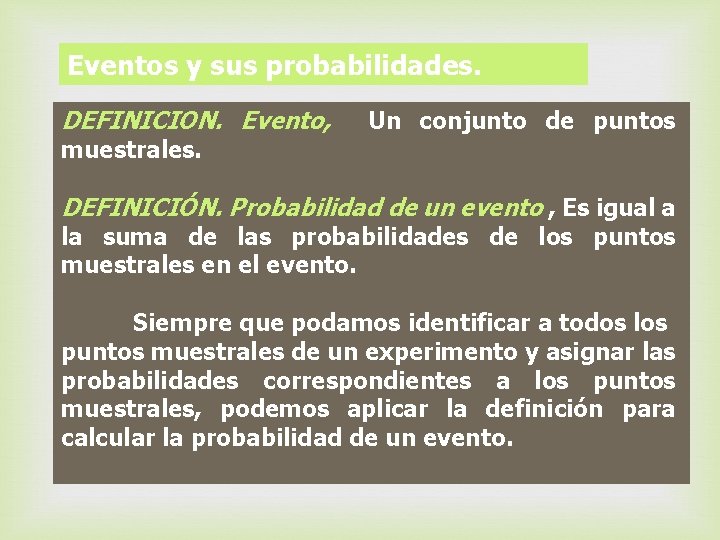 PROBABILIDAD Y ESTADSTICA PARA CEA MTRA MA DEL