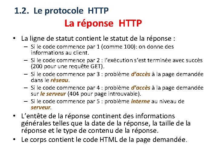 Chapitre 1 Technologies Web Rappels Plan du chapitre