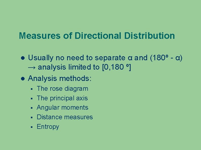 Chapter 8 Analysis of Oriented Patterns Tuomas Neuvonen