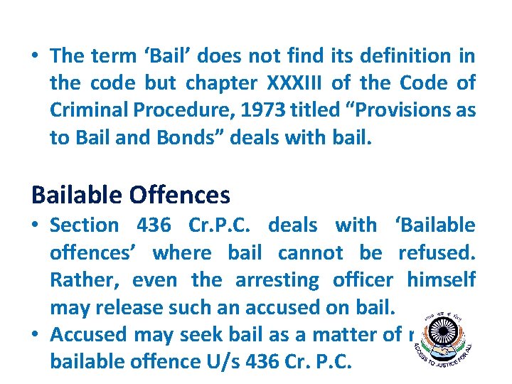 LAW RELATING TO BAILS PRESENTATION BY RAJASTHAN STATE