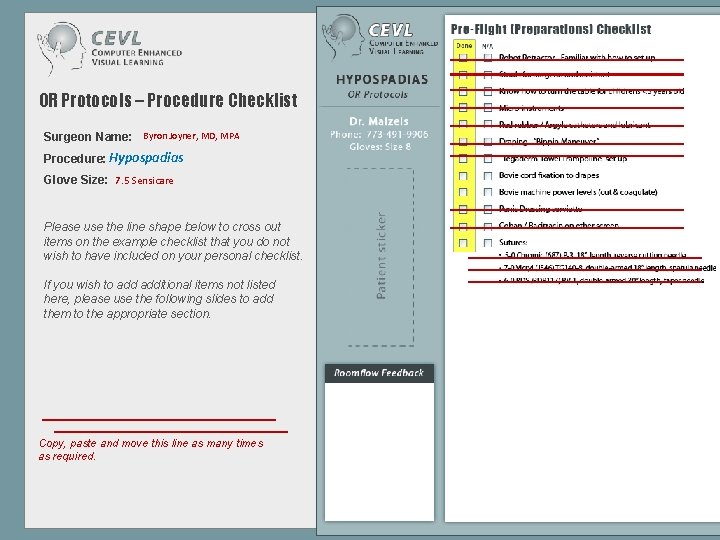 OR Protocols Template for HYPOSPADIAS Surgeon Name Byron