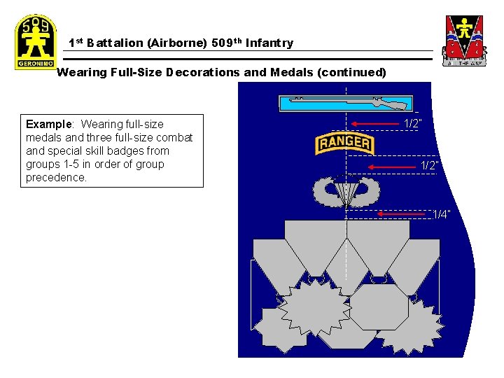 1 st Battalion Airborne 509 th Infantry Wear