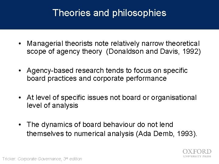 Bob Tricker Corporate Governance Principles Policies and Practices