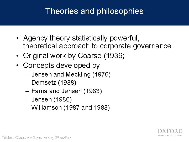 Bob Tricker Corporate Governance Principles Policies and Practices