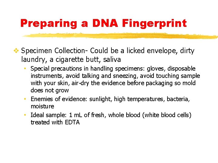 Chapter 8 DNA Fingerprinting and Forensic Analysis Introduction