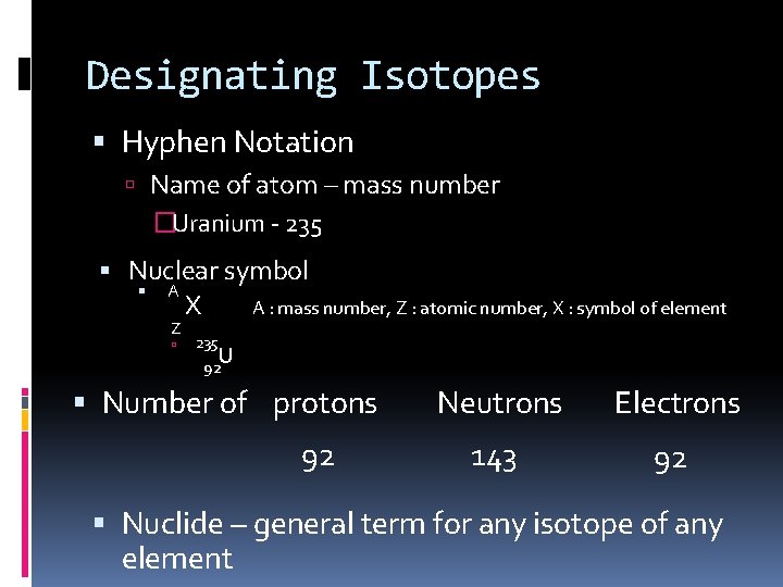 Chapter 3 3 COUNTING ATOMS Objectives 1 Explain