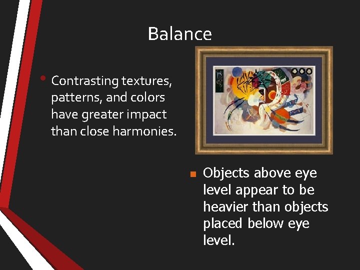 What is Balance The resolution of interacting forces