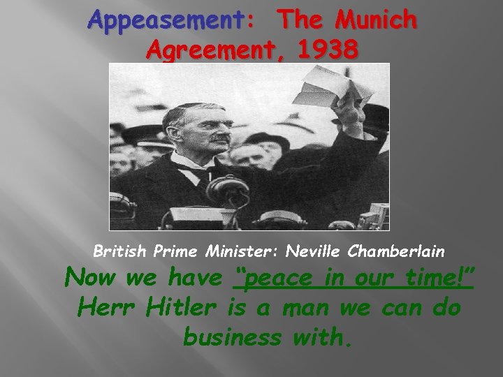 WORLD WAR II WWI Peace Treaty Fails Did