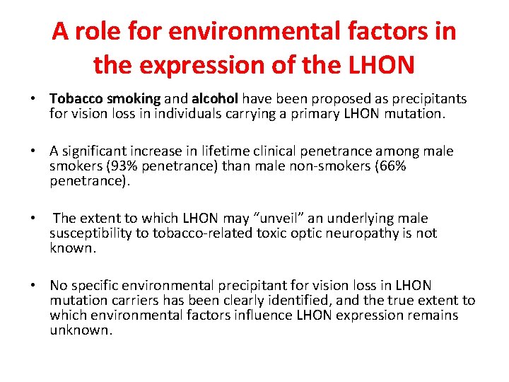 Leber hereditary optic neuropathy LHON By Dr Bita