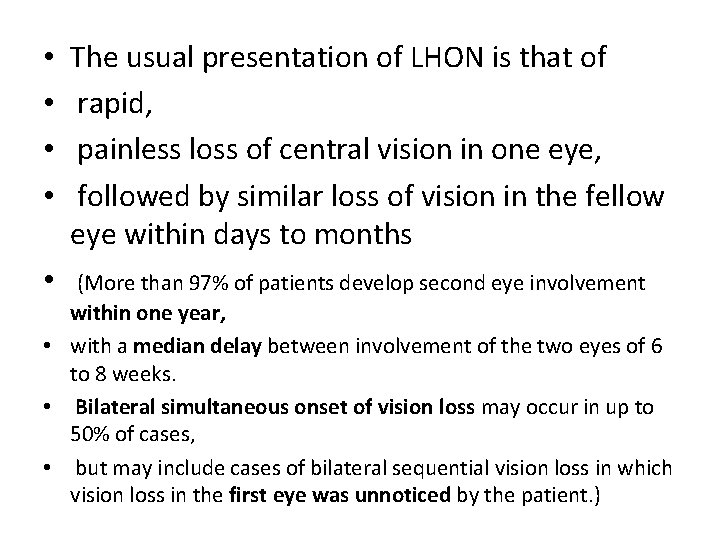 Leber hereditary optic neuropathy LHON By Dr Bita