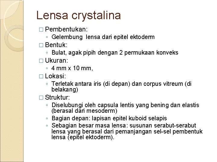 MATA Dr Ifdelia Surjadi Bagian Histologi Fakultas Kedokteran