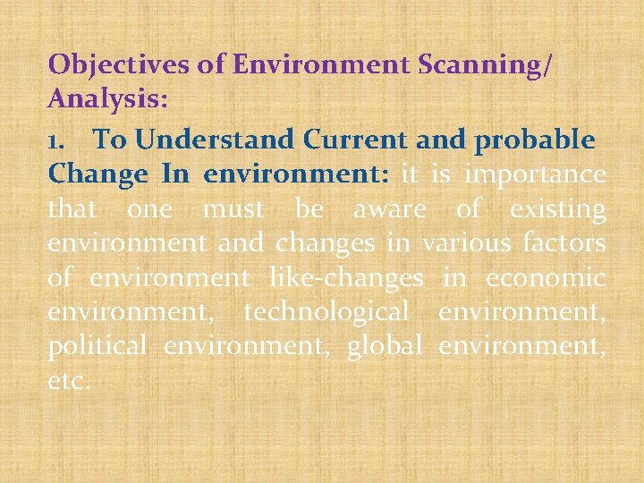 Chapter 2 Environment Scanning and Importance of Business