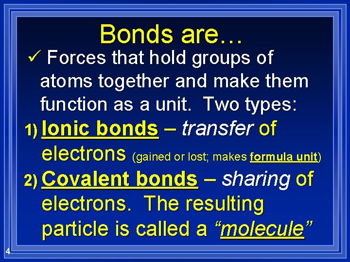Chapter 8 Ballandstick model 1 Covalent Bonding Section