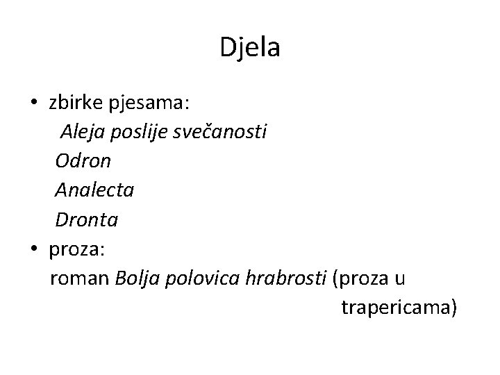 IVAN SLAMNIG Izbor iz lirike ivotopis roen 1930