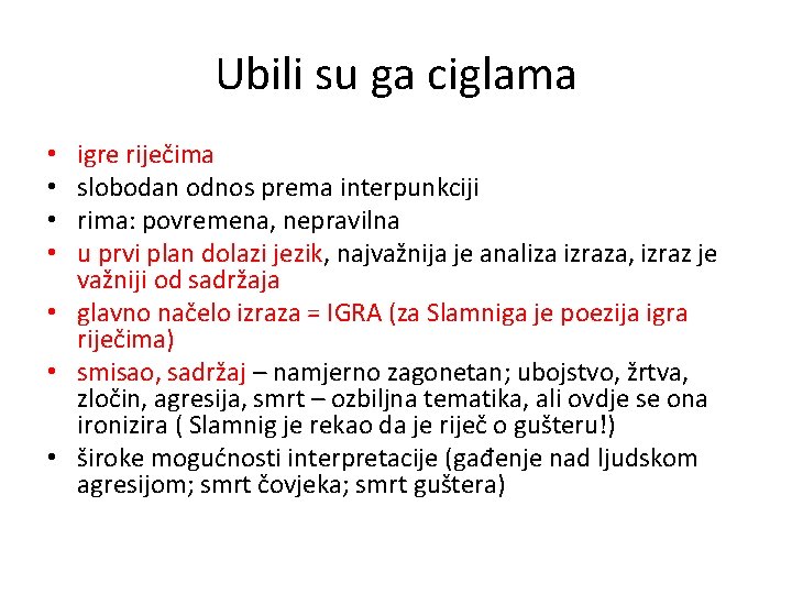 IVAN SLAMNIG Izbor iz lirike ivotopis roen 1930