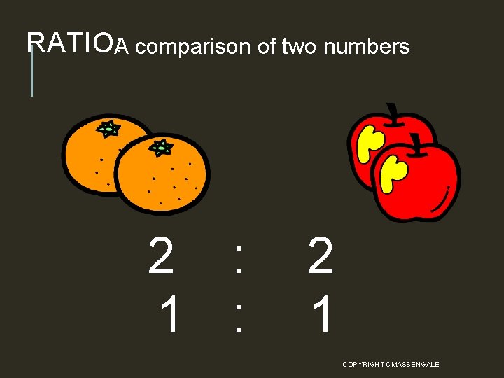 Joke of the Day 1 RATIO A comparison